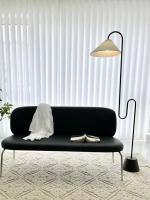 China Reading Light Living Room Corner Home Decor unique fabric lampshade Roattino Floor Lamp(WH-VFL-42) for sale