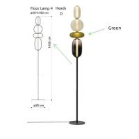 China Indoor Lighting Bedroom Living Room Designer Colorful Glass Light Candy Floor Lamp(WH-MFL-180) for sale