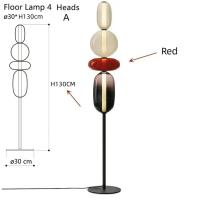 China Indoor Lighting Bedroom Living Room Designer Colorful Glass Light Candy Floor Lamp(WH-MFL-180) for sale