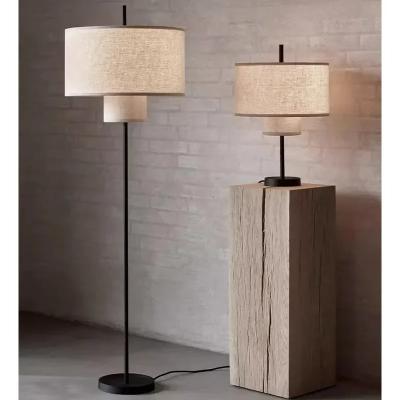 China Home Decor Lighting Fixtures Living Room Sofa Lamp Led Retro Fabric Floor Lamp(WH-MFL-181) for sale