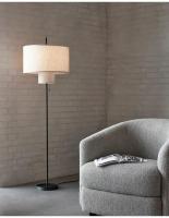 China Home Decor Lighting Fixtures Living Room Sofa Lamp Led Retro Fabric Floor Lamp(WH-MFL-181) for sale