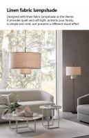 China Home Decor Lighting Fixtures Living Room Sofa Lamp Led Retro Fabric Floor Lamp(WH-MFL-181) for sale