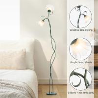 China Rural Floor Lamp Home Bedroom Bedside Lamp Warm Romantic Flower Modern Lily Floor Lamp(WH-MFL-182) for sale