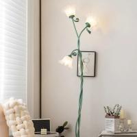China Rural Floor Lamp Home Bedroom Bedside Lamp Warm Romantic Flower Modern Lily Floor Lamp(WH-MFL-182) for sale