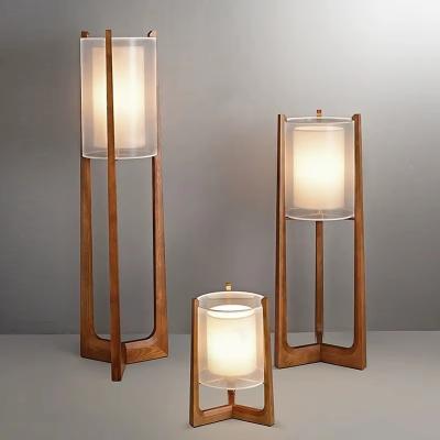 China bedside floor lamp living room bedroom Solid wood lamp Japanese style Quinn Lantern Floor Lamp(WH-MFL-188) for sale