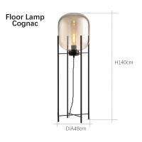 China Standing Lamp Bedroom Study Decoration Home Glass Lamp Nordic E27 Oda Floor lamp(WH-MFL-190) for sale