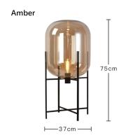 China Standing Lamp Bedroom Study Decoration Home Glass Lamp Nordic E27 Oda Floor lamp(WH-MFL-190) for sale