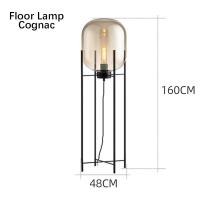 China Standing Lamp Bedroom Study Decoration Home Glass Lamp Nordic E27 Oda Floor lamp(WH-MFL-190) for sale
