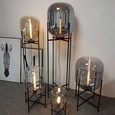 China Standing Lamp Bedroom Study Decoration Home Glass Lamp Nordic E27 Oda Floor lamp(WH-MFL-190) for sale