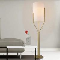 China sofa Side Light Office bedroom Creative Led fabric lampshade Simple Arborescence Floor Lamp(WH-MFL-191) for sale