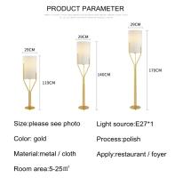 China sofa Side Light Office bedroom Creative Led fabric lampshade Simple Arborescence Floor Lamp(WH-MFL-191) for sale