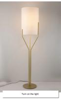 China sofa Side Light Office bedroom Creative Led fabric lampshade Simple Arborescence Floor Lamp(WH-MFL-191) for sale