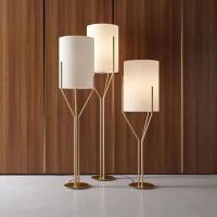 China sofa Side Light Office bedroom Creative Led fabric lampshade Simple Arborescence Floor Lamp(WH-MFL-191) for sale