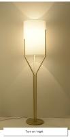 China sofa Side Light Office bedroom Creative Led fabric lampshade Simple Arborescence Floor Lamp(WH-MFL-191) for sale