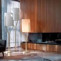 China sofa Side Light Office bedroom Creative Led fabric lampshade Simple Arborescence Floor Lamp(WH-MFL-191) for sale