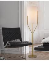 China sofa Side Light Office bedroom Creative Led fabric lampshade Simple Arborescence Floor Lamp(WH-MFL-191) for sale