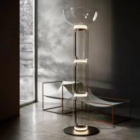 China Indoor Decor Standing Light Bedroom Bedside Lamp clear glass LampShade Noctambule Floor Lamp(WH-MFL-192) for sale