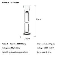 China Indoor Decor Standing Light Bedroom Bedside Lamp clear glass LampShade Noctambule Floor Lamp(WH-MFL-192) for sale