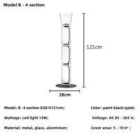 China Indoor Decor Standing Light Bedroom Bedside Lamp clear glass LampShade Noctambule Floor Lamp(WH-MFL-192) for sale
