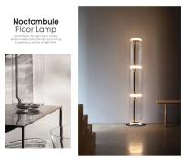 China Indoor Decor Standing Light Bedroom Bedside Lamp clear glass LampShade Noctambule Floor Lamp(WH-MFL-192) for sale