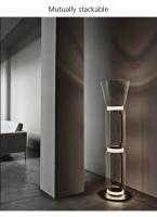 China Indoor Decor Standing Light Bedroom Bedside Lamp clear glass LampShade Noctambule Floor Lamp(WH-MFL-192) for sale