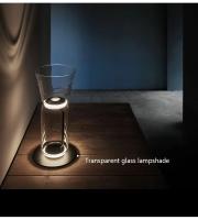 China Indoor Decor Standing Light Bedroom Bedside Lamp clear glass LampShade Noctambule Floor Lamp(WH-MFL-192) for sale