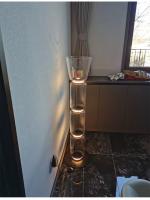 China Indoor Decor Standing Light Bedroom Bedside Lamp clear glass LampShade Noctambule Floor Lamp(WH-MFL-192) for sale