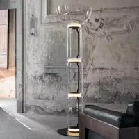 China Indoor Decor Standing Light Bedroom Bedside Lamp clear glass LampShade Noctambule Floor Lamp(WH-MFL-192) for sale