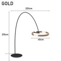China Living Room Sofa Light Bedroom Home Decor Circle Lamp Modern LED Mito Largo Floor Lamp(WH-MFL-193) for sale