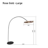 China Living Room Sofa Light Bedroom Home Decor Circle Lamp Modern LED Mito Largo Floor Lamp(WH-MFL-193) for sale