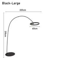 China Living Room Sofa Light Bedroom Home Decor Circle Lamp Modern LED Mito Largo Floor Lamp(WH-MFL-193) for sale