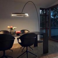 China Living Room Sofa Light Bedroom Home Decor Circle Lamp Modern LED Mito Largo Floor Lamp(WH-MFL-193) for sale