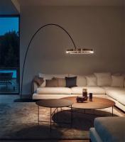 China Living Room Sofa Light Bedroom Home Decor Circle Lamp Modern LED Mito Largo Floor Lamp(WH-MFL-193) for sale