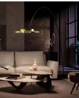 China Living Room Sofa Light Bedroom Home Decor Circle Lamp Modern LED Mito Largo Floor Lamp(WH-MFL-193) for sale