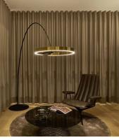 China Living Room Sofa Light Bedroom Home Decor Circle Lamp Modern LED Mito Largo Floor Lamp(WH-MFL-193) for sale