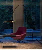 China Living Room Sofa Light Bedroom Home Decor Circle Lamp Modern LED Mito Largo Floor Lamp(WH-MFL-193) for sale