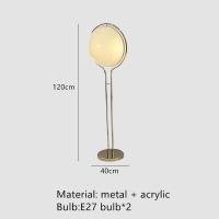 China Art Deco Standing Light Bedside Living Room Hotel Acrylic Ball Lights Delord Floor Lamp(WH-MFL-194) for sale