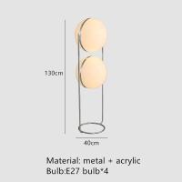 China Art Deco Standing Light Bedside Living Room Hotel Acrylic Ball Lights Delord Floor Lamp(WH-MFL-194) for sale