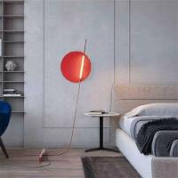 China aesthetics lamp decorations Living room red lamp Geometric Playful Circular Jorgelina Floor Lamp(WH-MFL-205) for sale