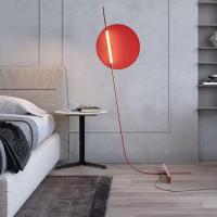 China aesthetics lamp decorations Living room red lamp Geometric Playful Circular Jorgelina Floor Lamp(WH-MFL-205) for sale