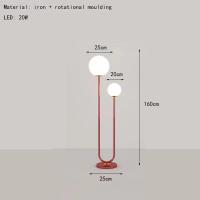 China Stand Home Decor Light Fixture Living Room Coffee Tables Nordic Glass Ball Led Floor Lamp(WH-MFL-210) for sale