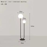 China Stand Home Decor Light Fixture Living Room Coffee Tables Nordic Glass Ball Led Floor Lamp(WH-MFL-210) for sale