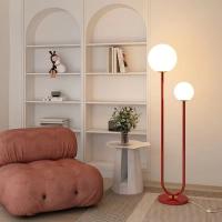 China Stand Home Decor Light Fixture Living Room Coffee Tables Nordic Glass Ball Led Floor Lamp(WH-MFL-210) for sale