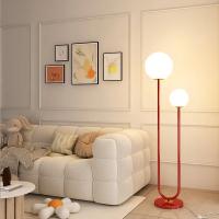China Stand Home Decor Light Fixture Living Room Coffee Tables Nordic Glass Ball Led Floor Lamp(WH-MFL-210) for sale