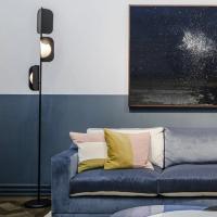 China Living Room Sofa Corner Light Dining Room Bedroom Nordic Minimalist Leaf Floor Lamp(WH-MFL-214) for sale
