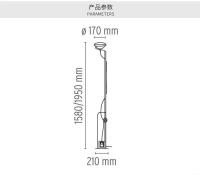 China Corner Sofa Light Bedroom Office Decoration Indoor Italian Design Flos Toio Floor Lamp(WH-MFL-215) for sale