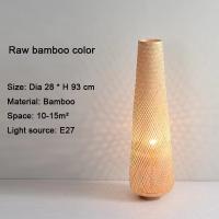 China Bedroom Bedside Lamp Tea Room Japanese  E27 Weave Bamboo Floor Lamp(WH-MFL-216) for sale