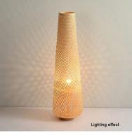China Bedroom Bedside Lamp Tea Room Japanese  E27 Weave Bamboo Floor Lamp(WH-MFL-216) for sale