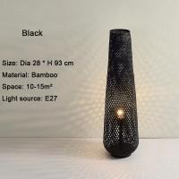 China Bedroom Bedside Lamp Tea Room Japanese  E27 Weave Bamboo Floor Lamp(WH-MFL-216) for sale