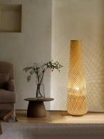 China Bedroom Bedside Lamp Tea Room Japanese  E27 Weave Bamboo Floor Lamp(WH-MFL-216) for sale